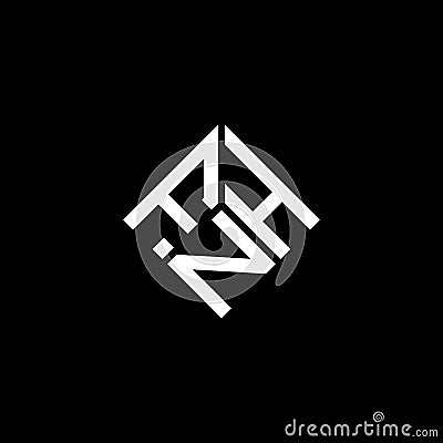 FNH Letter Logo Design On Black Background. FNH Creative Initials ...