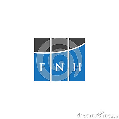 FNH Letter Logo Design On WHITE Background. FNH Creative Initials ...