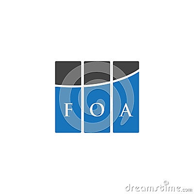 FOA Letter Logo Design On WHITE Background. FOA Creative Initials ...