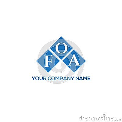 FOA Letter Logo Design On WHITE Background. FOA Creative Initials ...