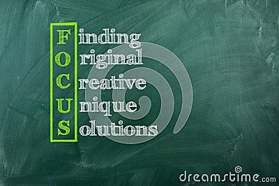 Focus Acronym Royalty Free Stock Photos - Image: 25682178