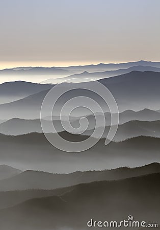 Fog Over The Mountains Stock Images - Image: 7523954