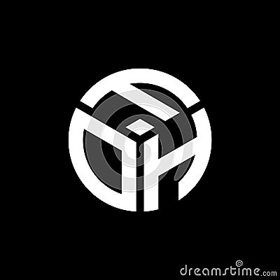 FOH Letter Logo Design On Black Background. FOH Creative Initials ...