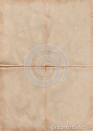 Folded Ancient Paper Texture, May Use For Background Stock Image ...