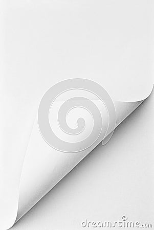 Folded Sheet Of Paper With Curled Corner Stock Photo - Image: 47139525