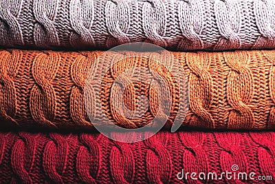 Folded Wool In Three Colours Royalty-Free Stock Photo | CartoonDealer ...