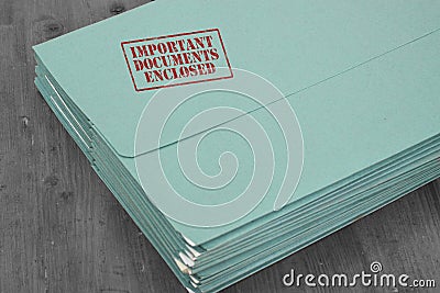 Folder Important Documents Enclosed Royalty-Free Stock Photo ...
