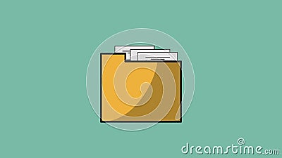 Folders with Information HD Stock Video - Video of portfolio, office ...