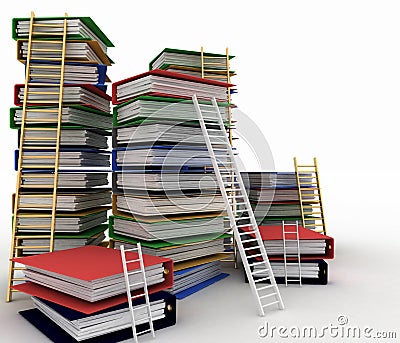 Folders And Ladders Stock Image | CartoonDealer.com #56199199
