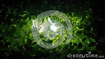 Foliage Green Leaf Frames Royalty-Free Cartoon | CartoonDealer.com ...