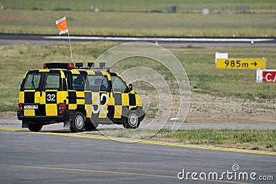 Follow Me Airport Car Royalty Free Stock Image - Image: 5972796