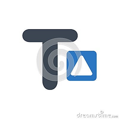 Font Larger Icon Cartoon Vector | CartoonDealer.com #223751851