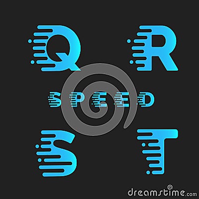 Font With Motion Effect. Stock Photography | CartoonDealer.com #81380552