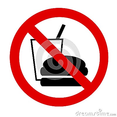 Food Prohibited Notice Royalty-Free Stock Image | CartoonDealer.com ...