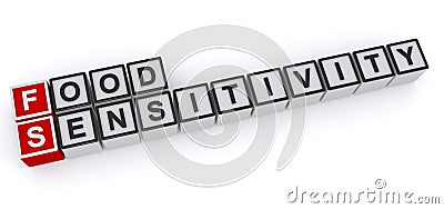 Food Sensitivity Word Blocks Royalty-Free Stock Photo | CartoonDealer ...
