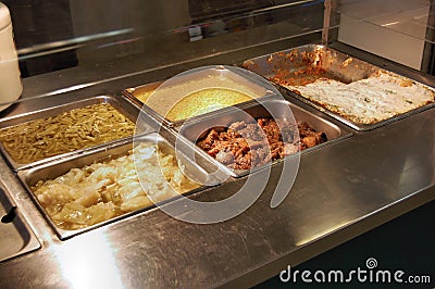 Food Service Table Royalty Free Stock Image - Image: 2147346