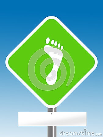 Foot Step Sign Royalty-Free Stock Photo | CartoonDealer.com #6617433