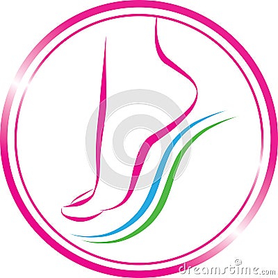 Foot Symbol Cartoon Vector | CartoonDealer.com #16972783