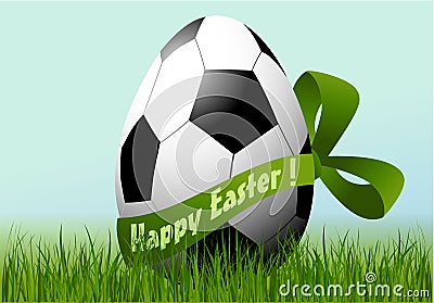 Football Easter Egg Stock Vector - Image: 50688104