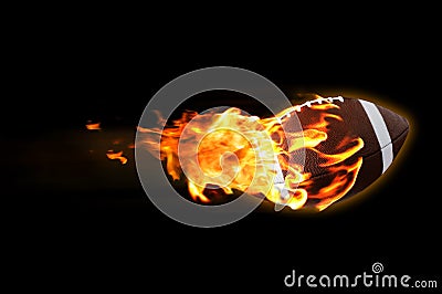 Football Flames Royalty Free Stock Photography - Image: 5326477