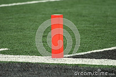 Football Goal Line Pylon Royalty Free Stock Photos - Image: 1219038