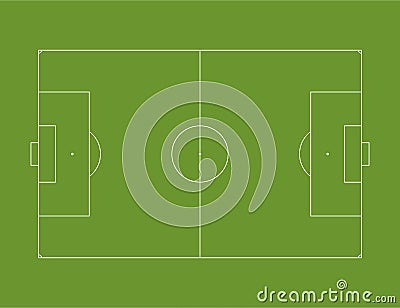 Football Pitch Cartoon Vector | CartoonDealer.com #10703909