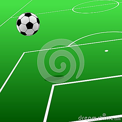 Football Pitch Cartoon Vector | CartoonDealer.com #13405025