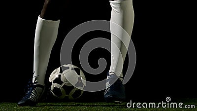 Man Controlling a Football with His Chest on Green Screen Stock Footage ...