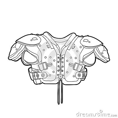 Football Shoulder Pads Stock Photo - Image: 41321915