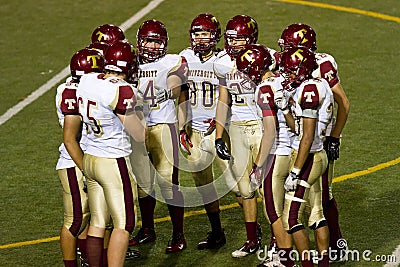 Football Team Huddle - Stock Image - Everypixel