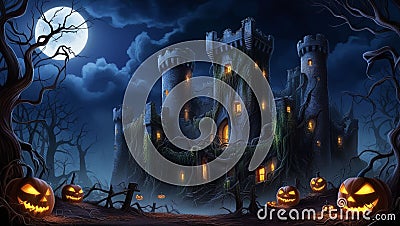 A Foreboding, Ancient, And Decrepit Castle Stands Amidst A Twisted ...