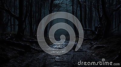 Foreboding Dark And Scary Background Royalty-Free Cartoon ...