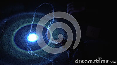 Forensic Experts Using Flashlight on Murder Scene, Fixing Numbers of ...