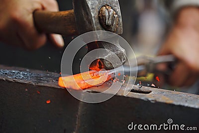 Forging Hot Iron Royalty-Free Stock Photo | CartoonDealer.com #45372327