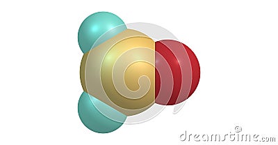 Formaldehyde Molecular Structure Isolated On White Royalty-Free ...