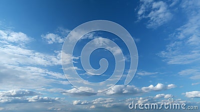 Formation Cloud Sky Scape. Various Layers of Clouds Move in Different ...