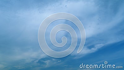 Formation Cloud Sky Scape. Various Layers of Clouds Move in Different ...