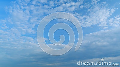 Formation Cloud Sky Scape. Various Layers of Clouds Move in Different ...