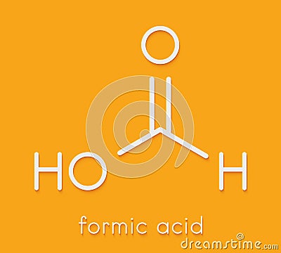 Formic Acid Molecule. Present In Ant Venom And In Stinging Nettle ...