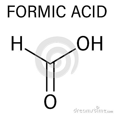Formic Acid Molecule. Present In Ant Venom And In Stinging Nettle ...