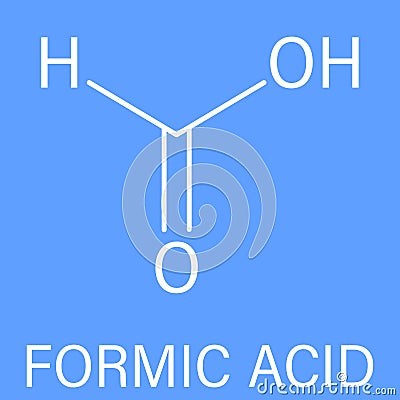 Formic Acid Molecule. Present In Ant Venom And In Stinging Nettle ...