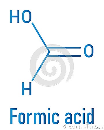 Formic Acid Molecule. Present In Ant Venom And In Stinging Nettle ...