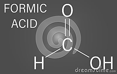 Formic Acid Molecule. Present In Ant Venom And In Stinging Nettle ...