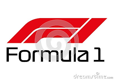 Formula 1 Logo Cartoon Vector | CartoonDealer.com #127035235