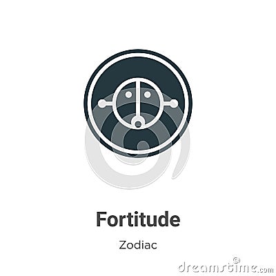 Fortitude Vector Icon On White Background. Flat Vector Fortitude Icon ...