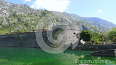 The fortress and the moat. stock footage. Video of ancient - 117681958
