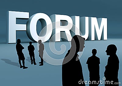 Forum Group Discussion Stock Image - Image: 1547171