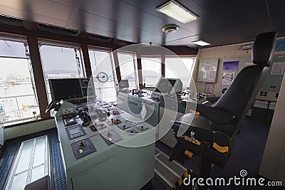Forward Console In Ship Tanker. Stock Image | CartoonDealer.com #90495079