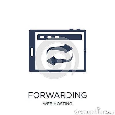 Forwarding Icon. Trendy Flat Vector Forwarding Icon On White Background ...