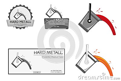 Foundry Production Logo Stock Image | CartoonDealer.com #49578703